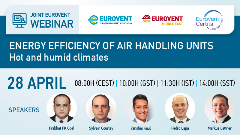 Webinar on Energy Efficiency of Air Handling Units in Hot and Humid ...