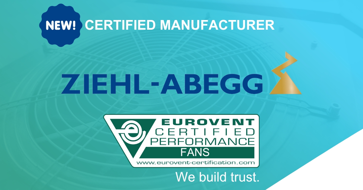 First fan manufacturers certified | Eurovent Certita Certification